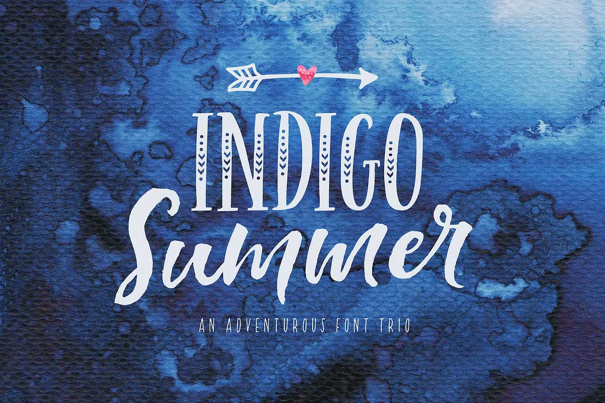 Indigo Summer Font Trio Family Free - Download Now