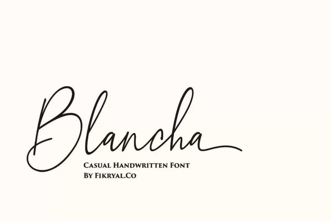 Blancha Font Family Free - Download Now