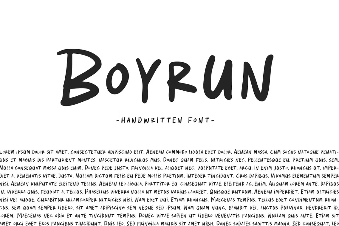 Boyrun Font Family Free - Download Now