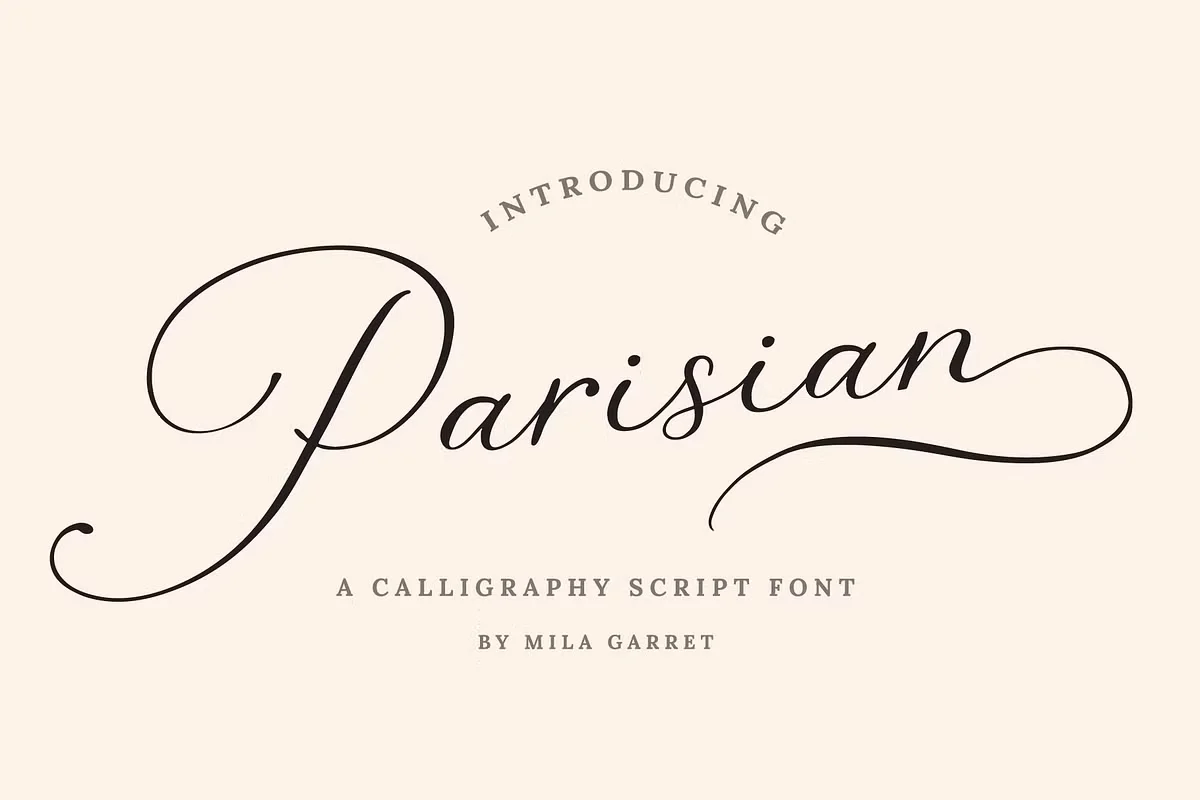 Parisian Script Font Family Free - Download Now
